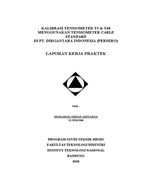 Kalibrasi Tensiometer T5 Pdf