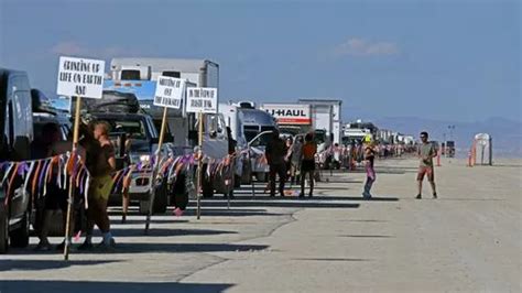 Burning Man Attendees Lash Out With Exodus Wait Times Still About