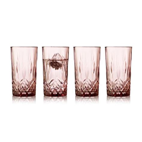 Lyngby Glas Sorrento Highball 38 Cl 4 Stk Pink Se Det Store Udvalg
