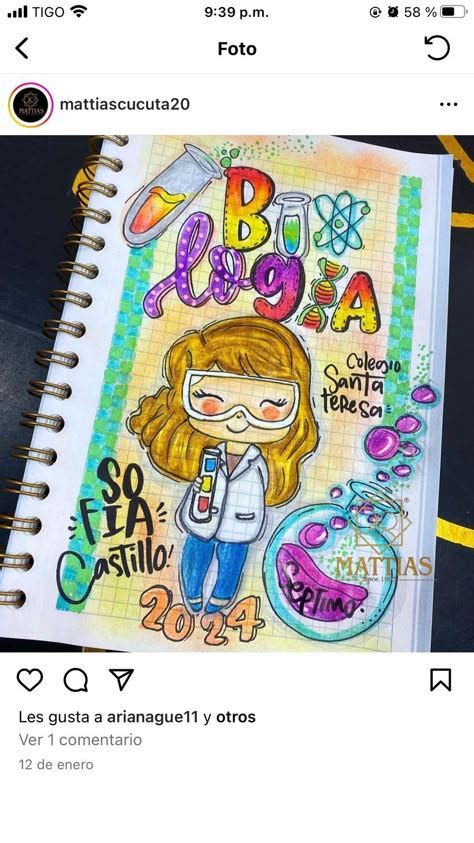 Decorar Cuaderno De Biologia