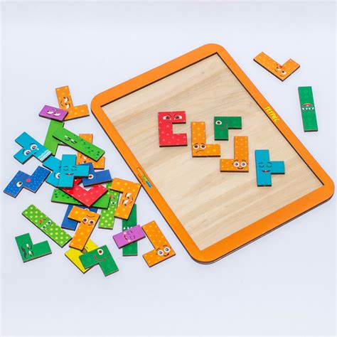 Игра логическая WOODLANDTOYS Тетрис большой Смайлики 065110 купить по ...