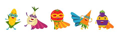 슈퍼 히어로 망토와 케이프 벡터 세트에 재미있는 육즙 야채 가지 채소에 대한 스톡 벡터 아트 및 기타 이미지 가지 채소