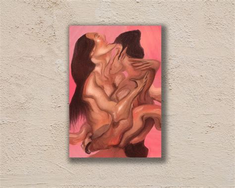 Abstract Sexual Wall Art Sexy Couple Art Sex Pleasure Art Melting