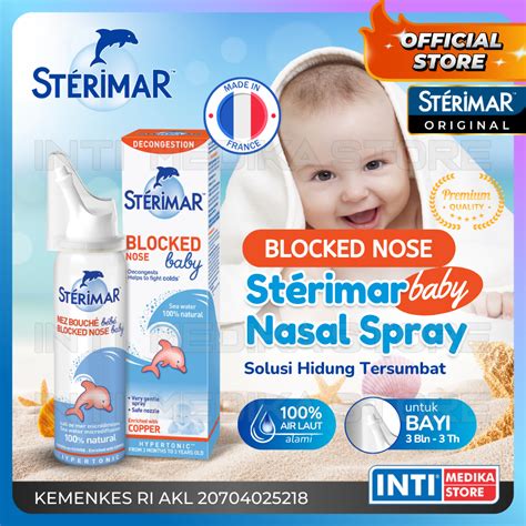 Jual STERIMAR BLOCKED NOSE BABY Hygiene Ml Nasal Spray Hidung Bayi Shopee Indonesia