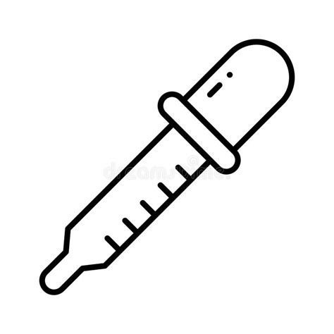 Modern Icon Of Dropper Pipette Dropper Medicine Dropper Vector Stock
