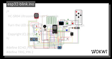 Montbit Jostick OLED1306 Animator Hcsr04us Ledrojo25 Wokwi ESP32