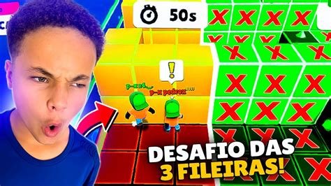 DESAFIO DAS FILEIRAS FAZENDO BURLAS NO CORREDOR IMPOSSÍVEL NO
