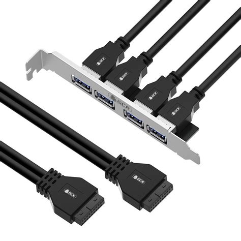 Планка портов в корпус 4 х USB 3.0 GCR 0,58 см 20 pin элемент ...