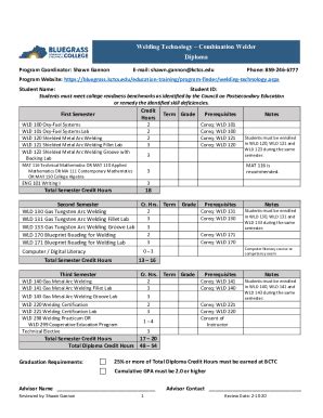 Fillable Online Welding Technologytack Welder Certificate Kctcs Fax