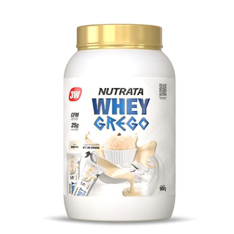 Nutrata Whey Grego 3W 900g Beijinho Nutrata Nutrimos O Desejo De