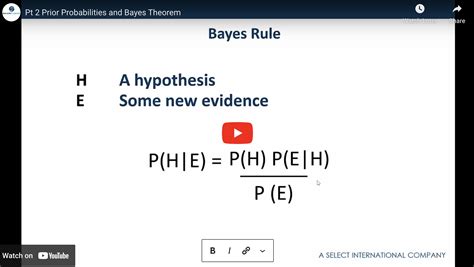 Prior Probabilities And Bayes Theorem Smart Vision Europe