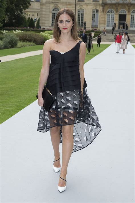 Emma Watson Christian Dior Fashion Show During Paris Fashion Week