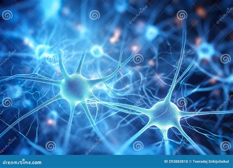 Electron Microscopy Of Brain Neural Network Generative Ai Stock Illustration Illustration Of