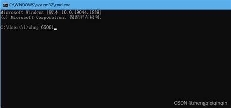 Windows下dos窗口修改编码dos窗口设置编码 Csdn博客