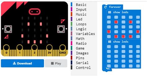 Blinking The Microbit Using Javascript