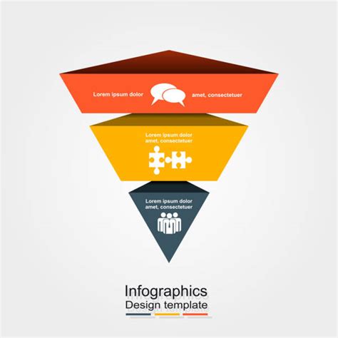 210 3 Part Pyramid Infographic Stock Illustrations Royalty Free
