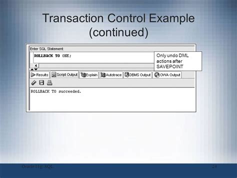 Oracle 11g Sql Chapter 5 Data Manipulation And Transaction Control