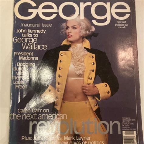 George Magazine Jfk Jr Oct 1995 Cindy Crawford Inaugural Issue