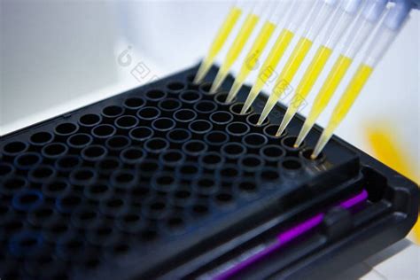实验室中含有黄色液体的试管图片 包图网企业站