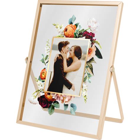 Floral Frame Tabletop Floating Framed Print By Shutterfly Shutterfly