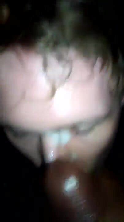 White Fag Takes Facial From Two Black Guys