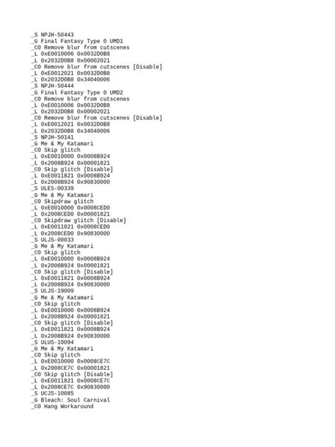 Cheat Pdf