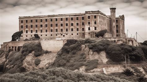 거대한 절벽 위 건물 알카트라즈 감옥 사진 배경 일러스트 및 사진 무료 다운로드 Pngtree