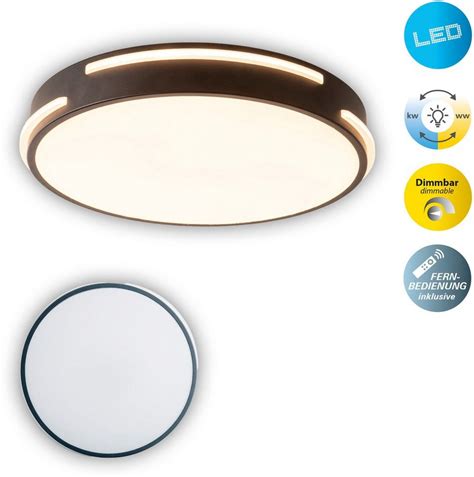 Näve Led Deckenleuchte Ventura Dimmfunktion Led Fest Integriert