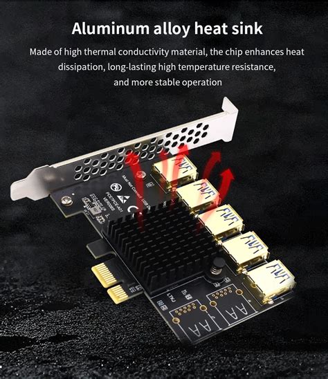 Generic Pci Express Multiplier Pci E 1x 16x Hub Pcie 1 To 4567 Ports