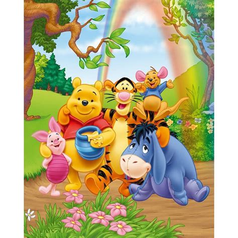 Diamond Painting Full Round Winnie Family Winnie The Pooh Pictures Cute Winnie The Pooh