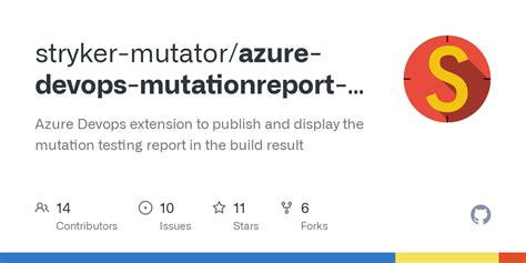 Github Stryker Mutatorazure Devops Mutationreport Publisher Azure Devops Extension To