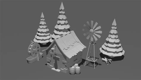 Asset Houses 3d Models Fbx Fbx Download Free3d