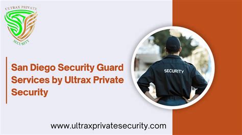Ppt San Diego Security Guard Services By Ultrax Private Security