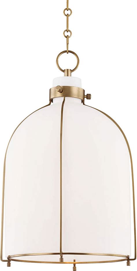 Hudson Valley 7314 Agb Eldridge Modern Aged Brass Pendant Lamp Hud