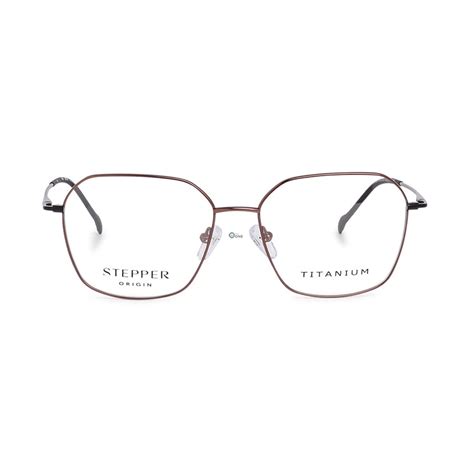 Stepper Si 60288 F019 Hexagonal Titanium Eyeglasses Brown Optic One