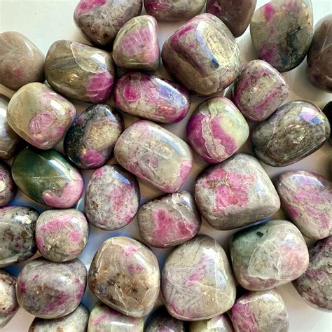 Ruby In Feldspar Tumble Stone The Crystal Avenues