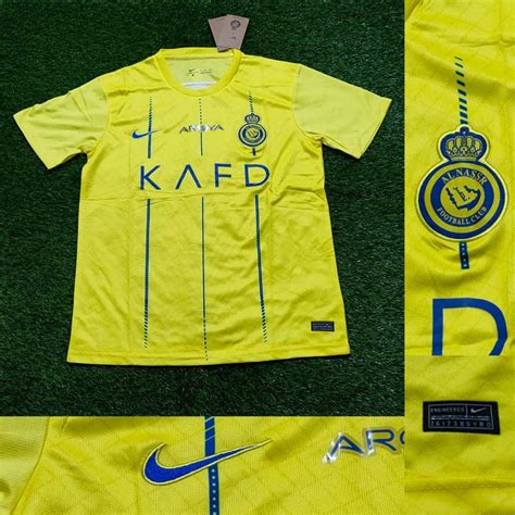 Jual Jersey Al Nassr Home 2023 2024 Jersey AL NASSR HOME Terbaru 2023 2024 Import Premium Grade