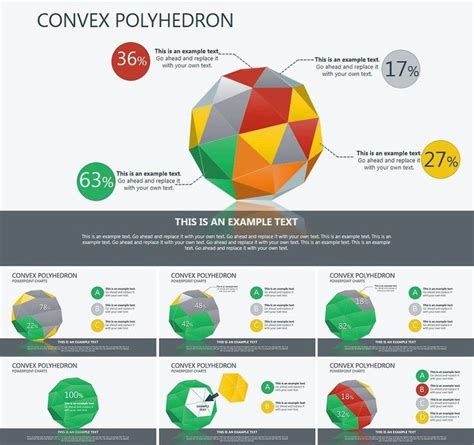 Convex Polyhedron Keynote Charts Template For Presentation Keynote Polyhedron Chart