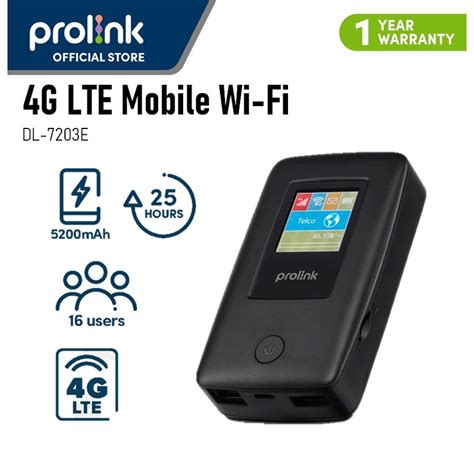 Prolink DL E G LTE Mobile WiFi W SIM Slot MiFi Travel Router Support Countries Shopee