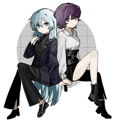 The Big Imageboard Tbib 2girls Asahina Mafuyu Bangs Belt Black