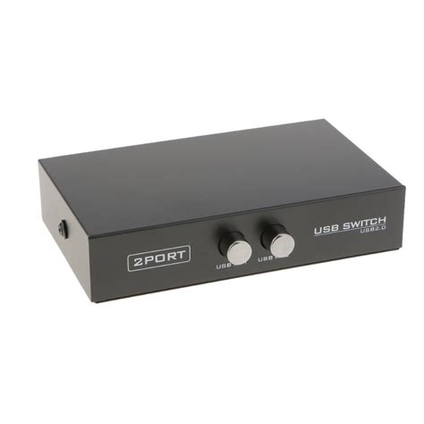Fedus Generic Usb 2 0 Sharing Switch 2 Port For Printer Scanner 110 Volts Push Button 2 Way
