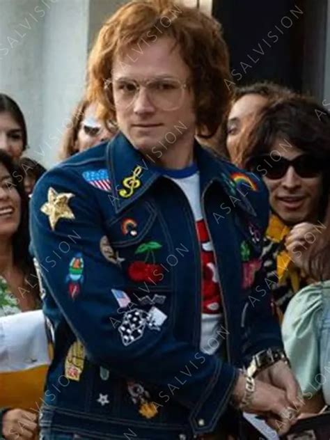 Rocketman Denim Jacket Elton John Patches Jacket