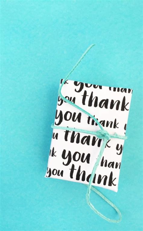Easy Diy Thank You Wrap