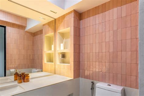 Rectangular Bathroom Tiles Design With A Glossy Finish Livspace