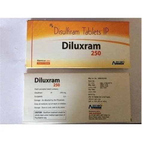 Disulfiram Tablets IP At 26 Strip Awadhpuri Bhopal ID 22826790130
