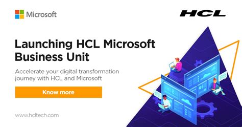 Hcltech On Linkedin Hcl Technologies Launches A Dedicated Microsoft