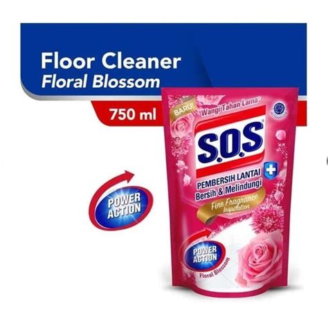 Jual PEMBERSIH LANTAI KARBOL SOS LANTAI 750 ML REFILL ANTI BAKTERI