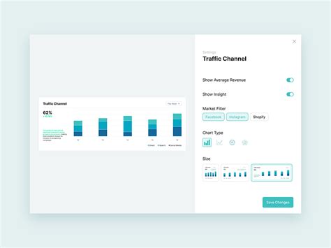 Chart Settings Dashboard Widget By Aditya Perdana For On Dribbble