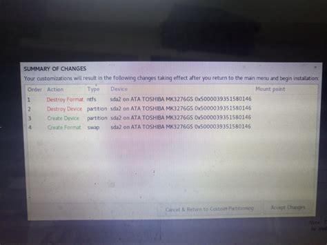disk sda already reached maximum allowed number of primary partitions