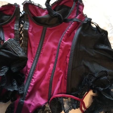 Fredericks Of Hollywood Lingerie Vintage Bustiers W Panties And Panty